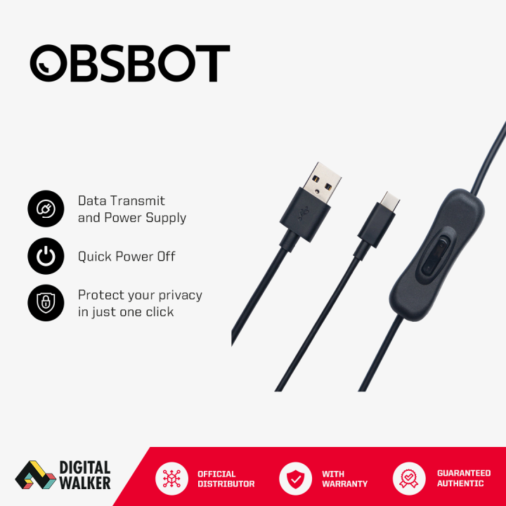 [Digital Walker] Obsbot USB-A to USB-C Data Power Cable | Lazada PH