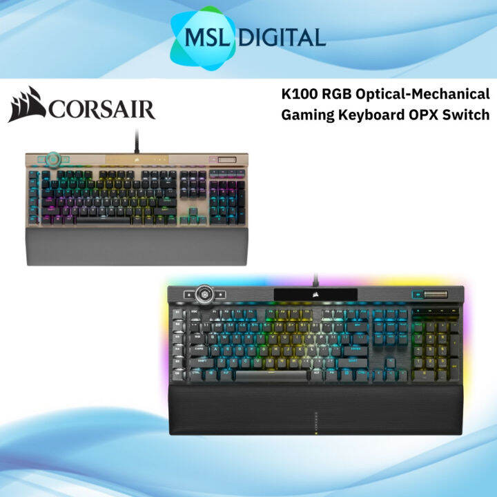 Corsair K100 RGB Optical-Mechanical Gaming Keyboard OPX Switch | Lazada