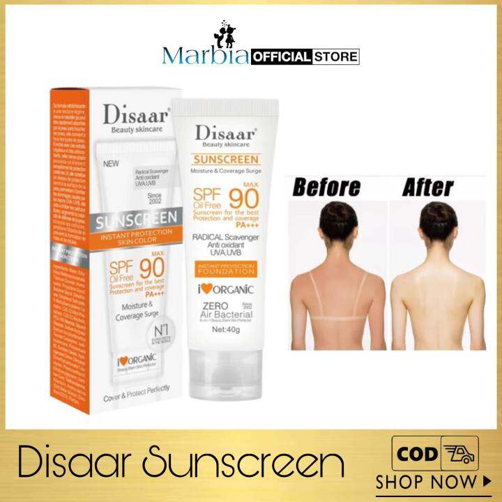Effective Disaar Facial Sunscreen Cream SPF 90 Disaar Sunscreen Protection Sunblock Lotion SPF ...