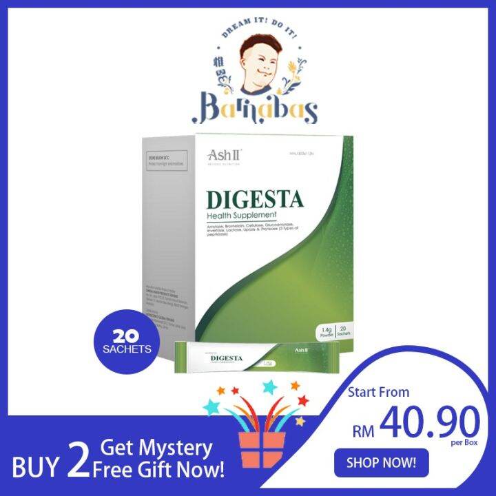 ASH II DIGESTA for Digestive Health (1.4g x 20 sachets) | Lazada