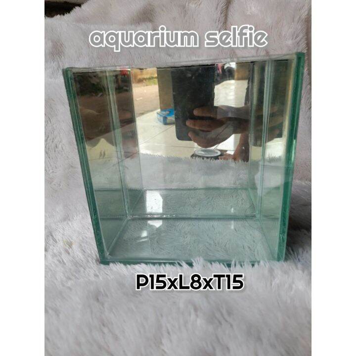 soliter selfie ukuran 15x8x15 full cermin di bagian 3sisi | Lazada ...