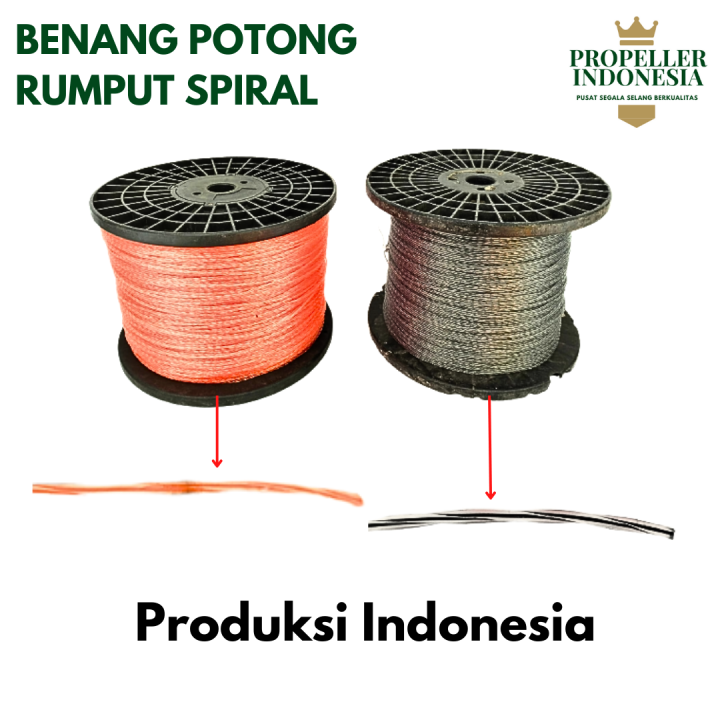 TALI SENAR POTONG RUMPUT SPIRAL 2.4mm Benang Potong Rumput | Lazada ...