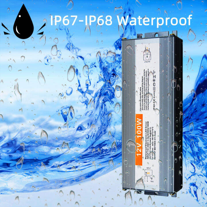 IP67 Waterproof Switching Power Supply Transformer AC 110V~220V To DC 12V 24V Lighting Driver ...