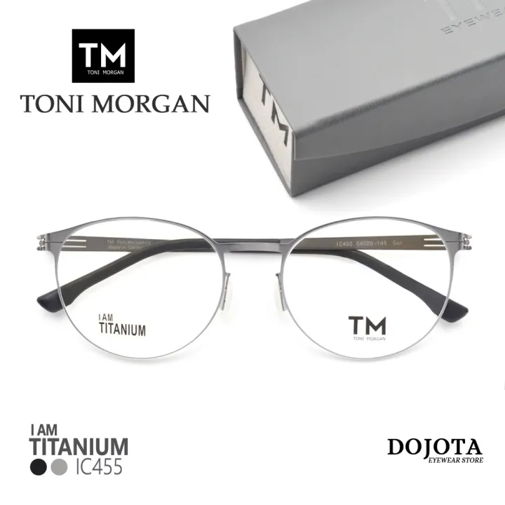 กรอบแว่นไทเทเนี่ยม Toni Morgan รุ่น IC455 ทรงหยดน้ำ น้ำหนักเบา | Lazada ...