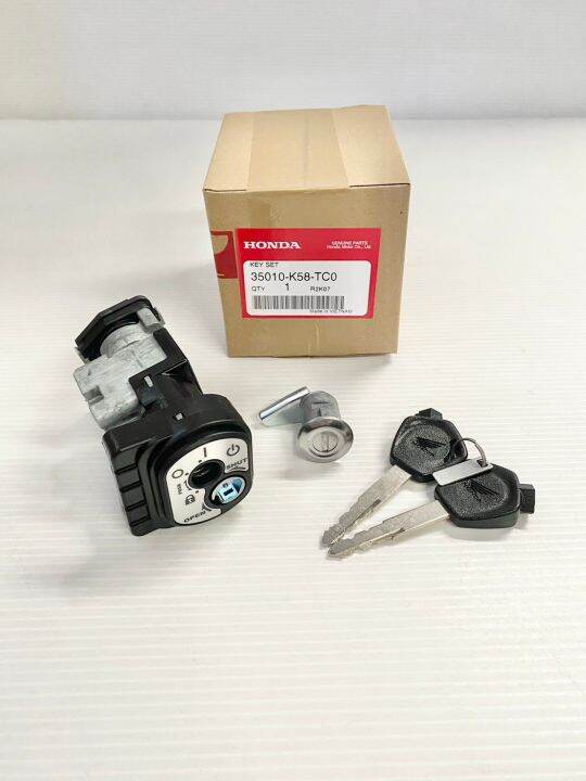 ชุดสวิทช์ กุญแจ ทั้งชุด แท้ศูนย์ HONDA WAVE110i ปี 2019-2023 ดิส์กเบรก ...