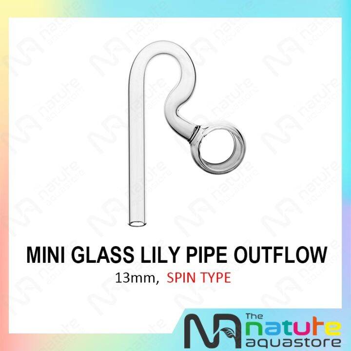 Aquarium Super Mini Glass Lily Pipe Spin Outflow 13mm | Lazada
