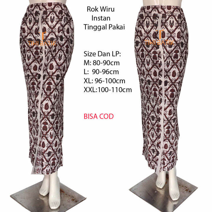 Rok Jarik Wiru Wanita Batik Motif Sidoluhur Bawahan Kebaya Tinggal ...