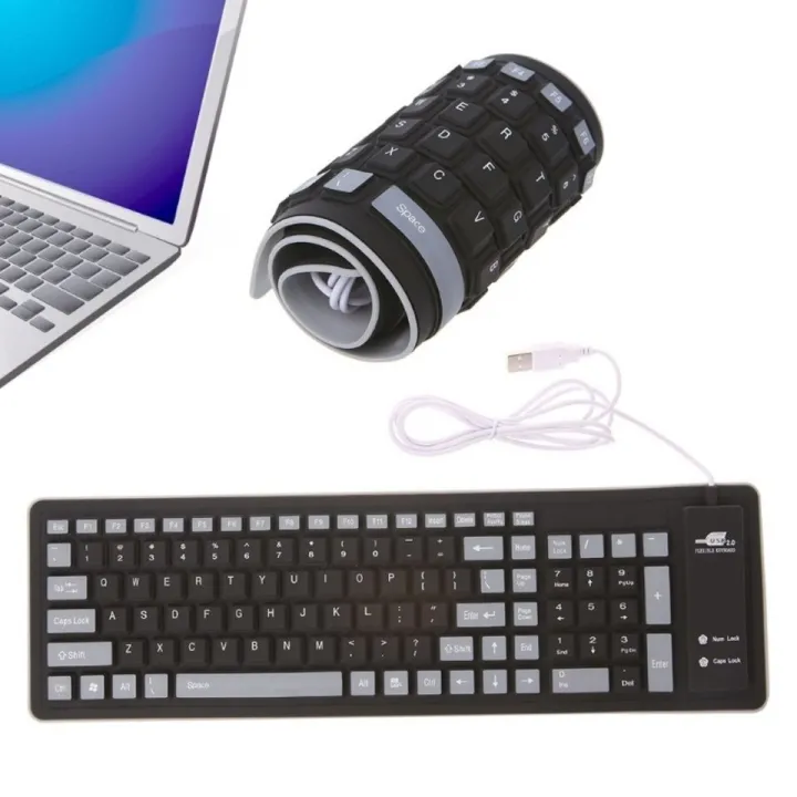 Silicone soft keyboard 85-key 109-key wired waterproof color keyboard ...