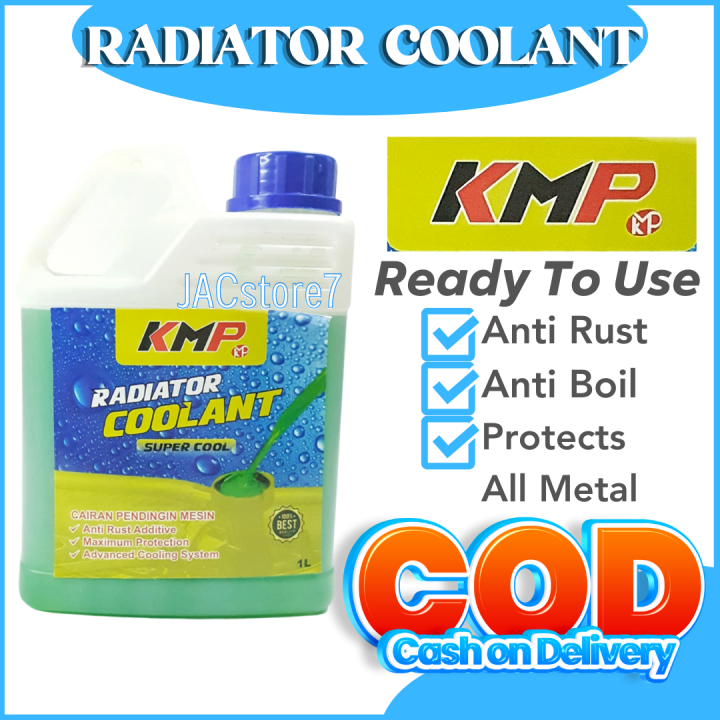 JACstore7 AIR RADIATOR COOLANT 1 LITER 1L HIJAU KMP CAIRAN PENDINGIN MESIN MOTOR MOBIL | Lazada ...