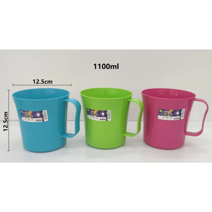 Elianware Big Size Plastic Mug / Cup / Cawan Plastik | Lazada