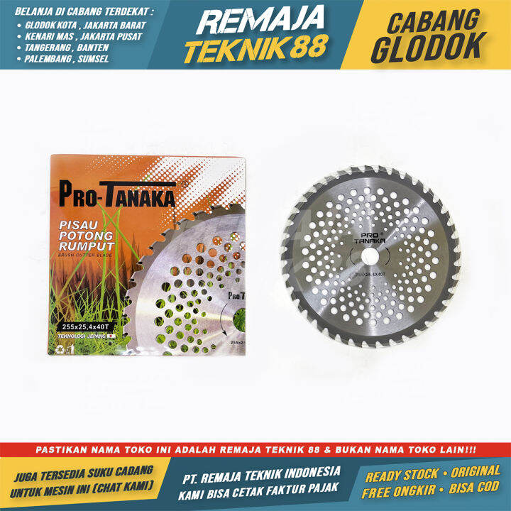 PISAU BULAT PRO TANAKA 40T / PISAU BULAT MESIN POTONG RUMPUT GIGI 40 ...