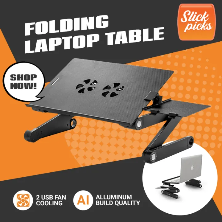 [SlickPicks] Portable Adjustable Aluminum Laptop Desk Stand Table ...