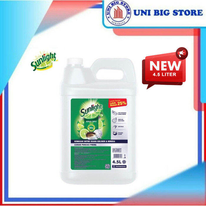 Sunlight Professional Lime Jirigen 5 Liter Sabun Cuci Piring | Lazada ...