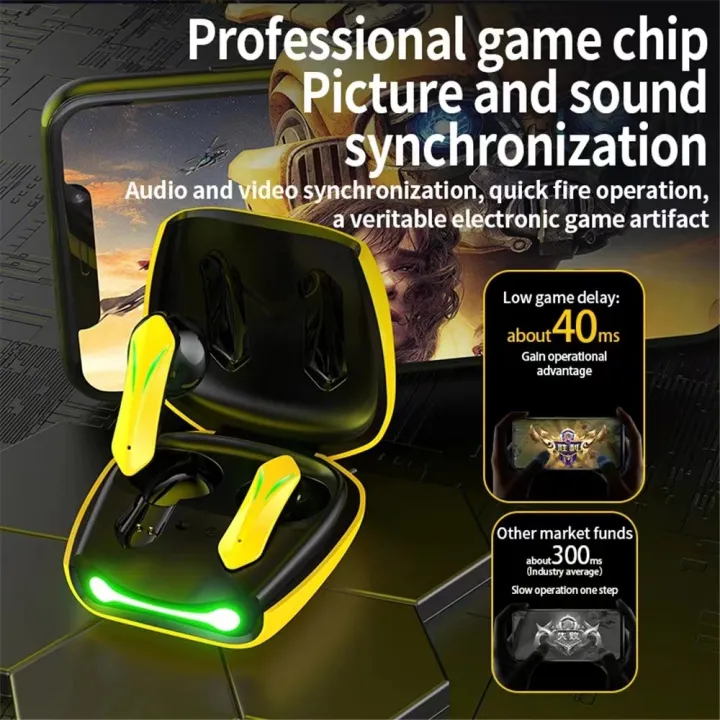 X16 Latest Bumblebee Gaming Earphones Wireless Bluetooth 5.2 Headset ...