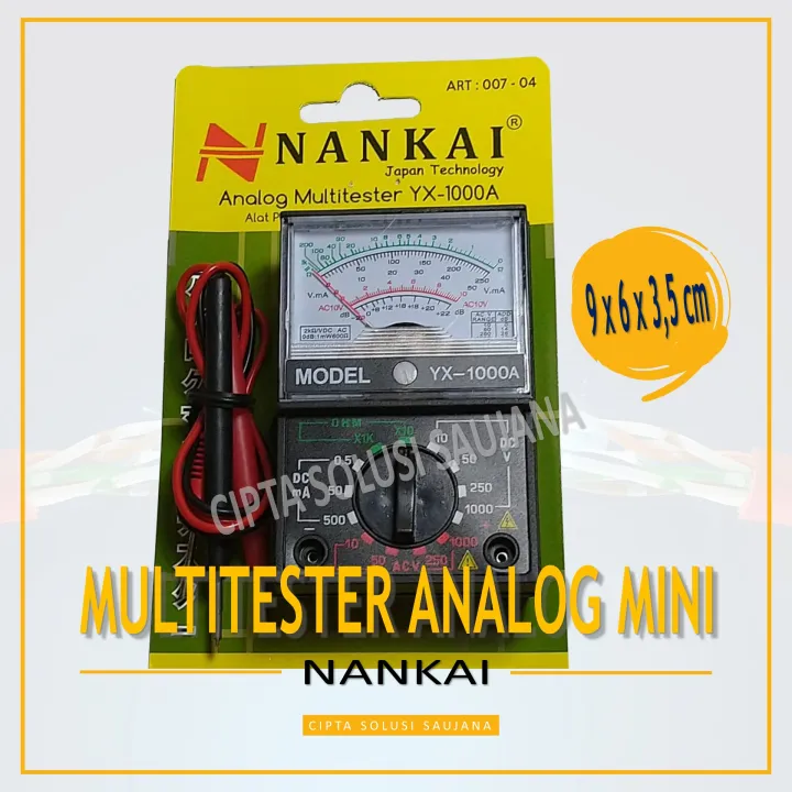 MINI MULTIMETER MULTITESTER ANALOG AVOMETER YX 1000A NANKAI MULTI METER ...