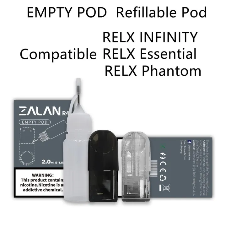 Infinity Pods /Essential Refill Pod Refillable Empty Cartridge Pods 3 ...