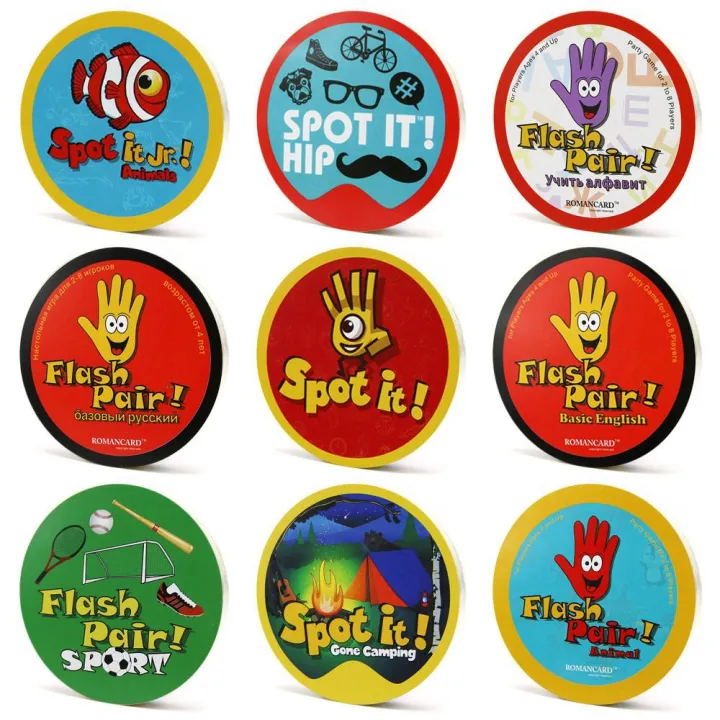 Spot It in can ( Hip, Sports, Camping, Animal, Dobble) | Lazada PH