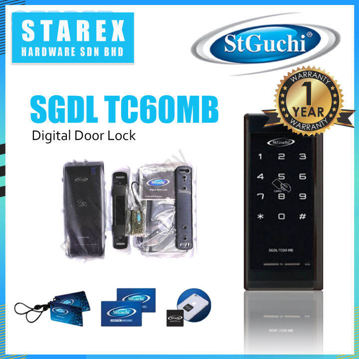 St Guchi SGDL TC60MB Digital Smart Door Lock | Lazada