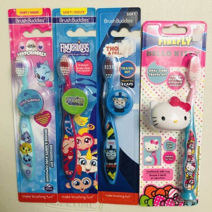 Kid’s Character Toothbrush with Cover Hello Kitty Thomas Train ...