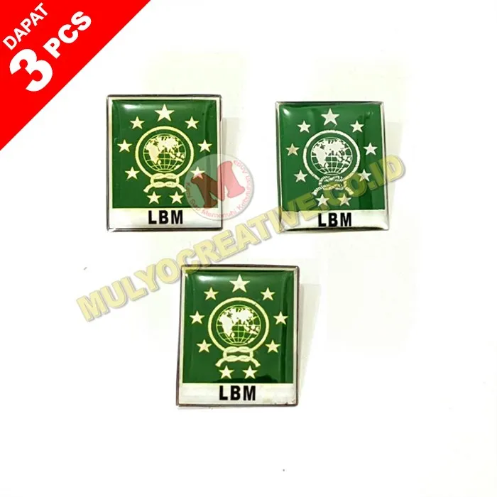 Pin Logo LBM NU Model Kotak Bros NU Murah Pin Logo Lembaga Bahtsul Masail Nahdlatul Ulama / 3pcs ...