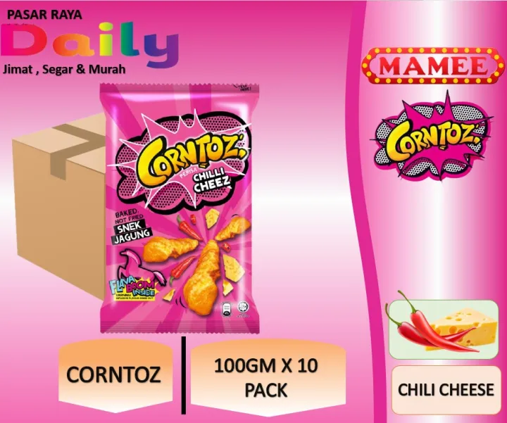 CORNTOZ 100GM x 10 PACK - CHILLI CHEEZ (P)**BY BUNDLE** | Lazada