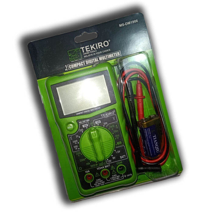 Compact Digital Multimeter TEKIRO MS-DM1906 | Lazada Indonesia