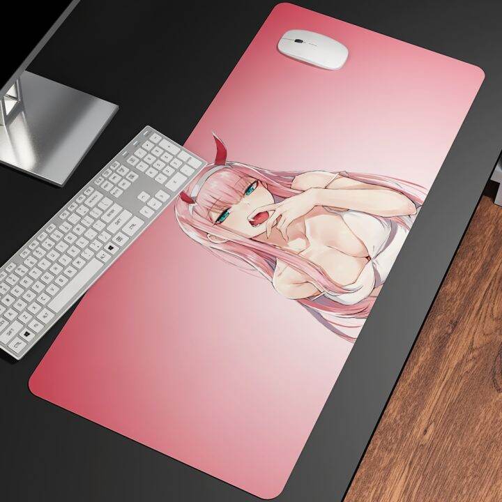 Zero Two Darling In The Franxx Mouse Pad Desk Mat Large Demon Slayer Mousepad Gaming Accessoroes ...
