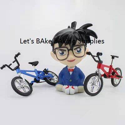 [Ready Stock]Conan Figurine Bicycle cake topper decoration conan cake ...