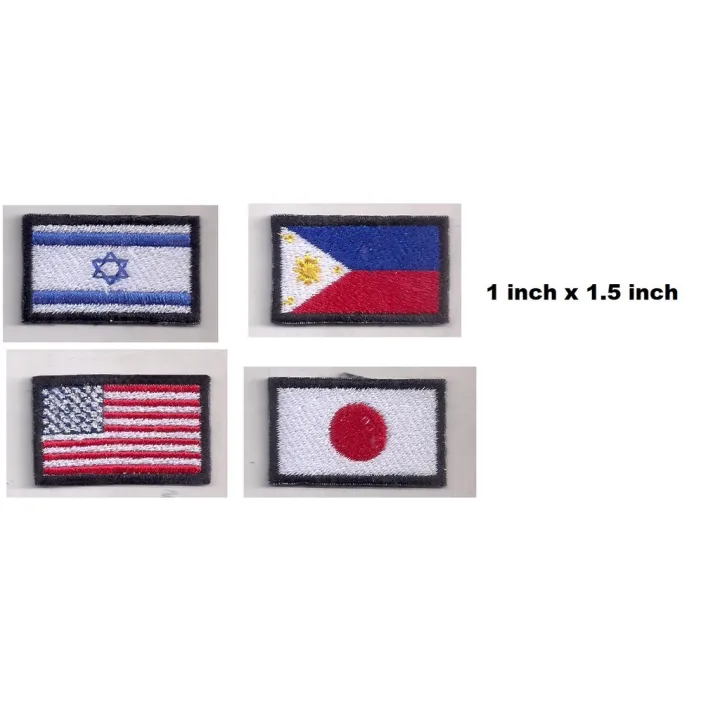 Cute patch country embroidery flag 1.5 inches width | Lazada PH
