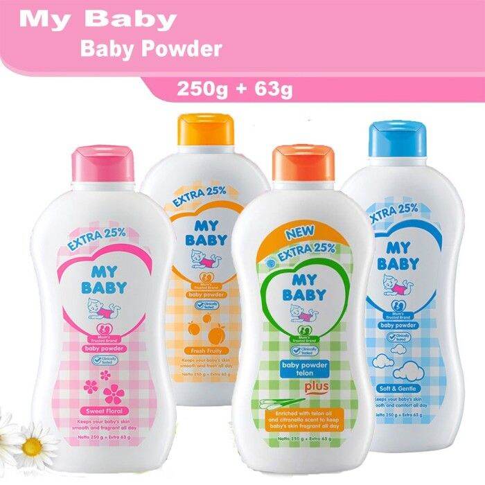 My Baby Powder 250 gr + 63 gr / Bedak Bayi My Baby Banyak Varian Aroma ...