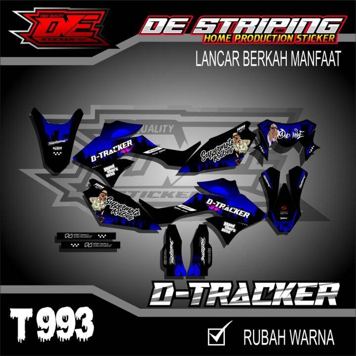 Striping Decal D-TRACKER Stiker DTX Trail Supermoto Keren T993 | Lazada ...