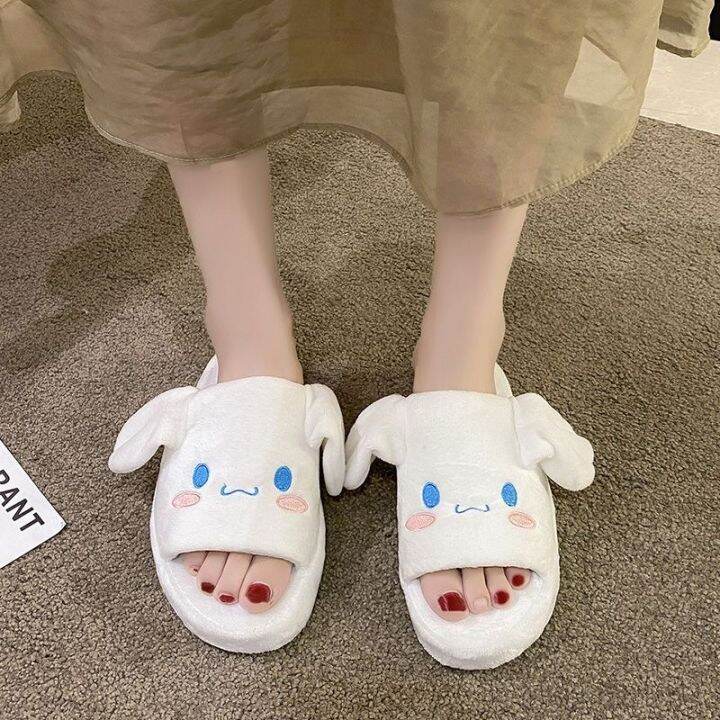 [READY STOCK] TOPFINE Cinnamoroll Slippers Bunny Slipper With Moving ...