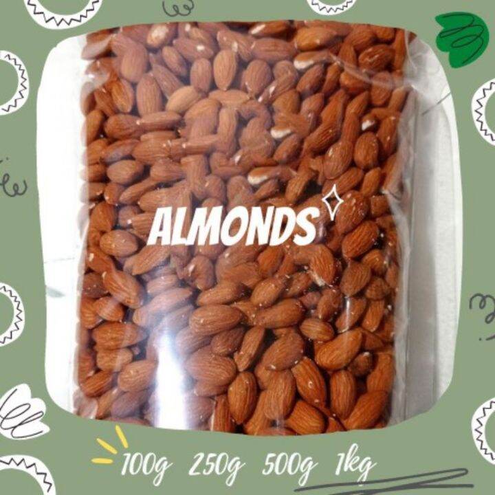 Roasted Whole Almonds - 250g 500g 1kg | Lazada PH