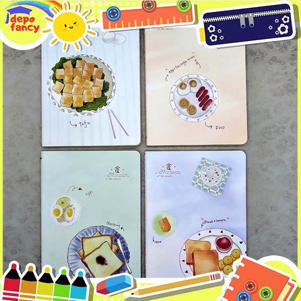 Buku Tulis A5 Food Tepi Jahit XZ17124 / Buku / Diary / Agenda / Note ...
