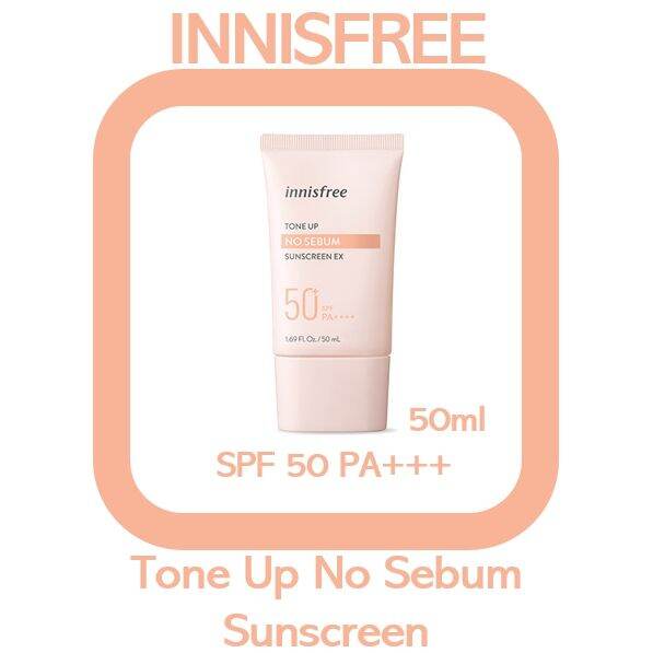 [ INNISFREE ] *renewal* Tone Up No Sebum Sunscreen EX SPF 50 PA+++ 50ml | Lazada PH