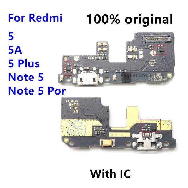 Original For Xiaomi Redmi Note 5 5a Dock Plus Mic Fast Charger Pcb Port Board Charging Prime Usb ...