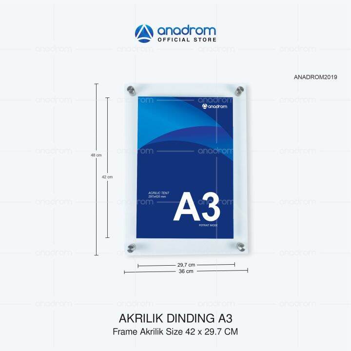 FRAME AKRILIK DINDING | AKRILIK DINDING A3 | ACRYLIC | ANADROM 2019 ...