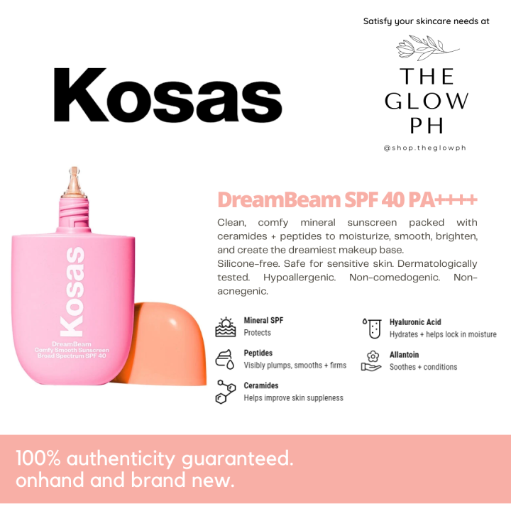 [AUTHENTIC] KOSAS DreamBeam SPF 40 PA++++ 40ML | The Glow PH | Lazada PH