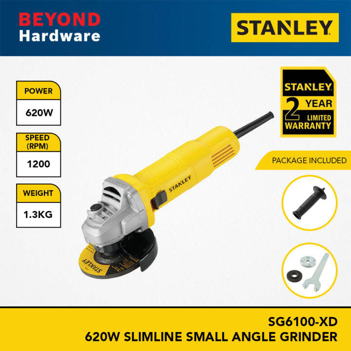 STANLEY 620W Slimline Small Angle Grinder -SG6100-XD | Lazada