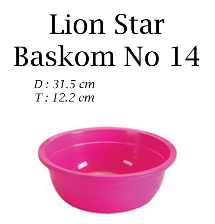 Lion Star Baskom Plastik Deluxe No. 14 BA-5 / Round Basin | Lazada ...
