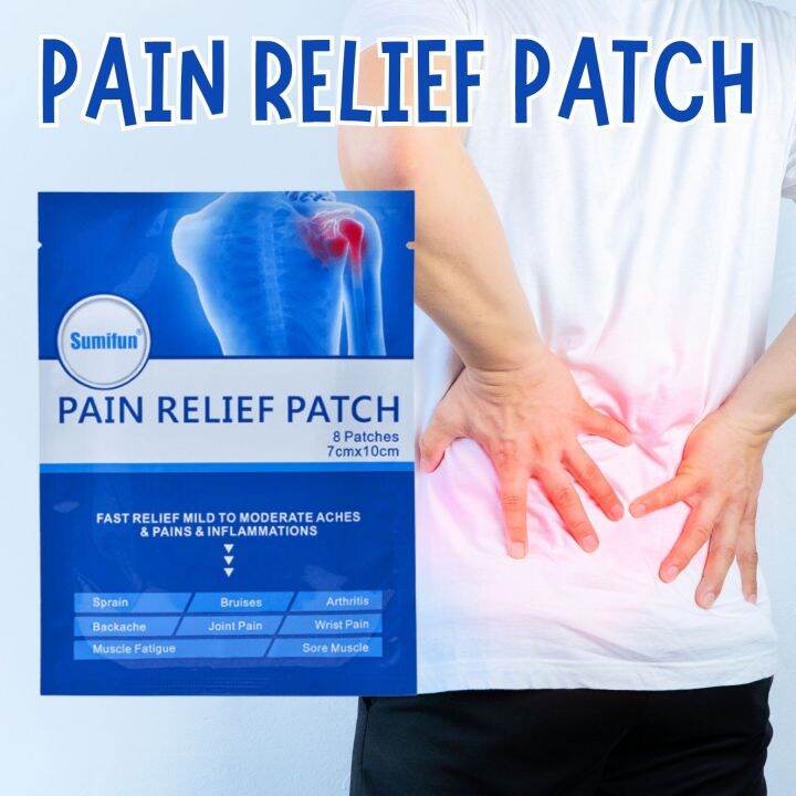 Sumifun Pain Relief Patch, 8 Patches, Joint Ease Patch: Knee, Neck, Back Support | Lazada PH