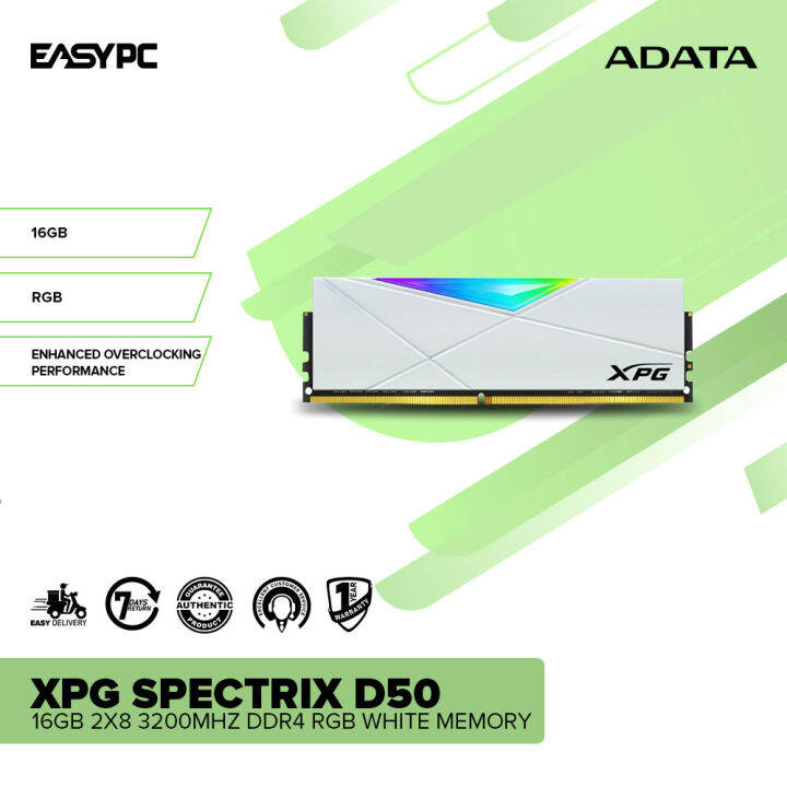 EasyPC Adata XPG Spectrix D50 16GB 2x8 3200mHz DDR4 RGB Enhanced ...