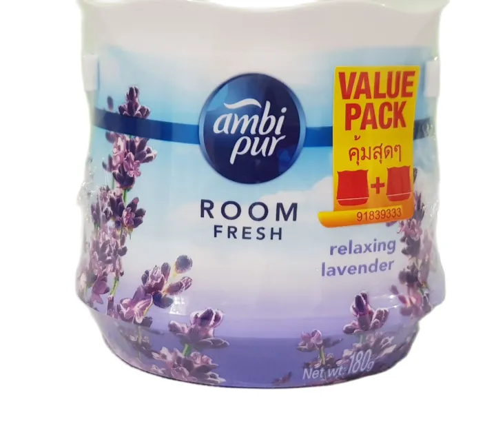 Ambi Pur ROOM AIR FRESHENER Value Pack - Relaxing Lavender Scent (2 ...