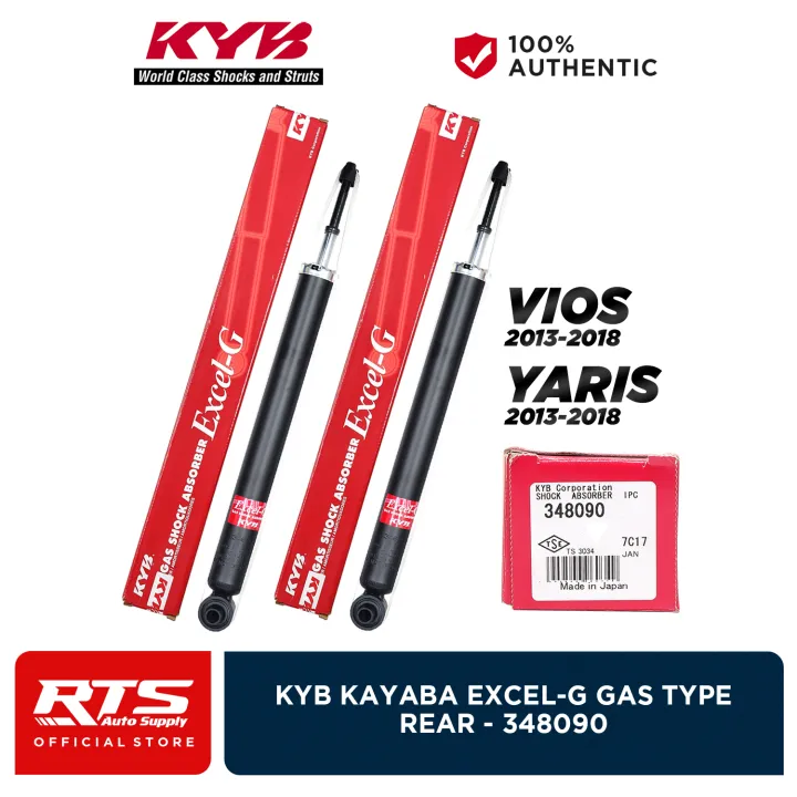KYB Kayaba Rear Shock Absorber for Toyota Vios 2013-2018 / Yaris 2013-2018 Excel-G Gas Type ...