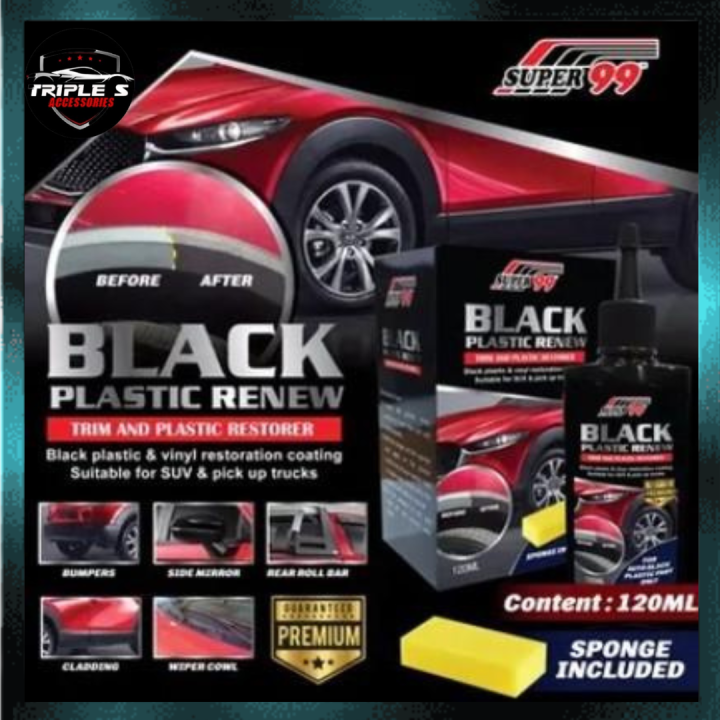 Super 99 Black Plastic Renew Trim & Plastic Restorer Black Plastic ...