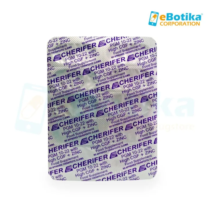Cherifer PGM 10-22 + Zinc (10pcs Capsules) | Lazada PH