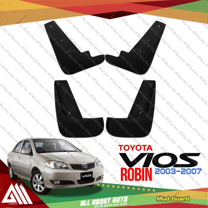 Toyota Vios Robin 2003-2007 Mud Guard (Black) | Lazada PH