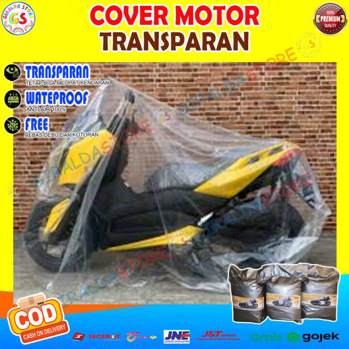 Cover Sarung Selimut Pelindung Motor Transparan Plastik Waterproof ...