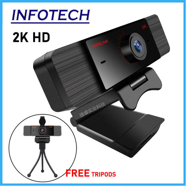 Full HD 2K 1080P Usb Webcam with Mic , Usb Camera for Desktop Laptop ...