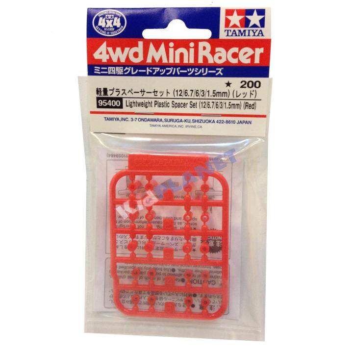 95400 TAMIYA Mini 4WD Lightweight Plastic Spacer Set (12/6.7/6/3/1.5 ...